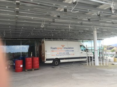 Car Park and Concrete Soffit Spray Foam Insulation | Foamspray