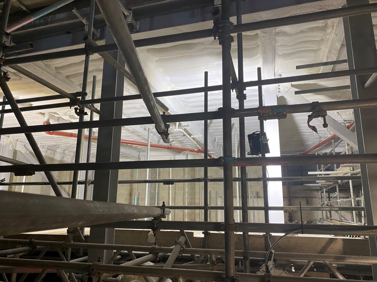Car Park and Concrete Soffit Spray Foam Insulation | Foamspray